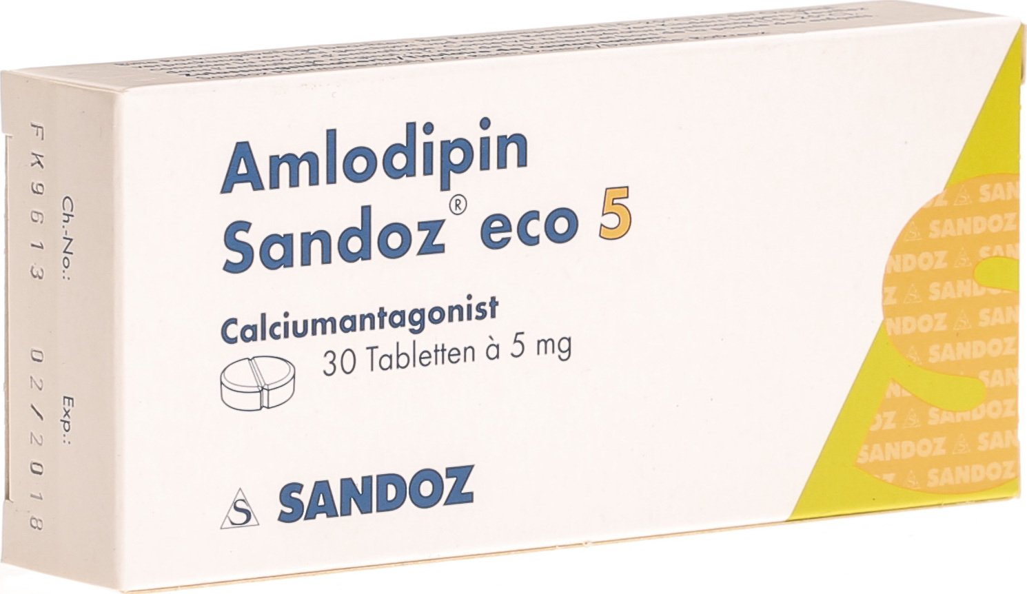 Amlodipin Sandoz Eco Tabletten 5mg 30 Stück in der Adler Apotheke