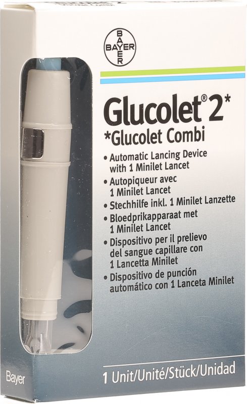 Glucolet 2 Blutentnahmegerät + 2 Lanzetten in der Adler Apotheke