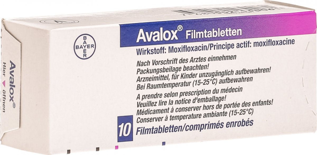 Avalox Filmtabletten 400mg 10 Stück in der Adler Apotheke