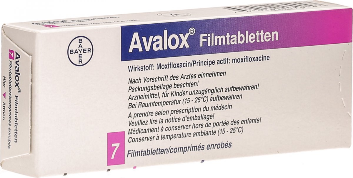 Avalox Filmtabletten 400mg 7 Stück in der Adler Apotheke