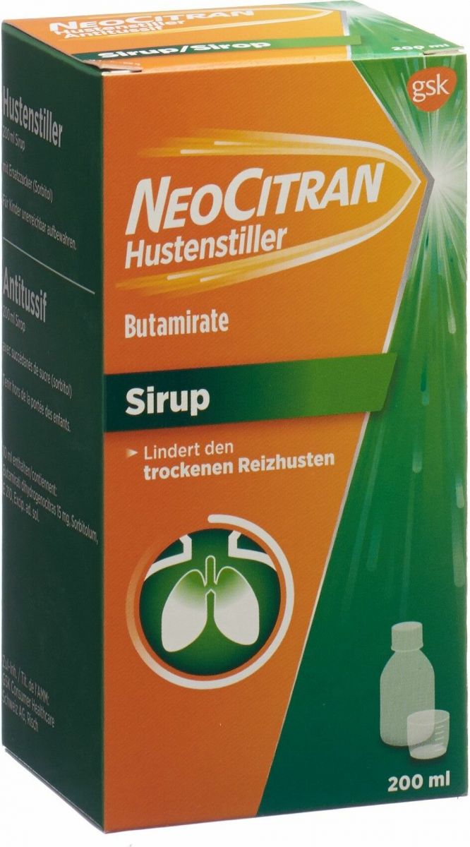 Neocitran Hustenstiller Sirup 15mg/10ml 20 [!]... in der Adler Apotheke