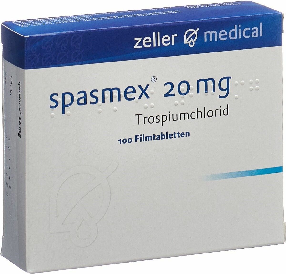 Spasmex Filmtabletten 20mg 100 Stück in der Adler Apotheke