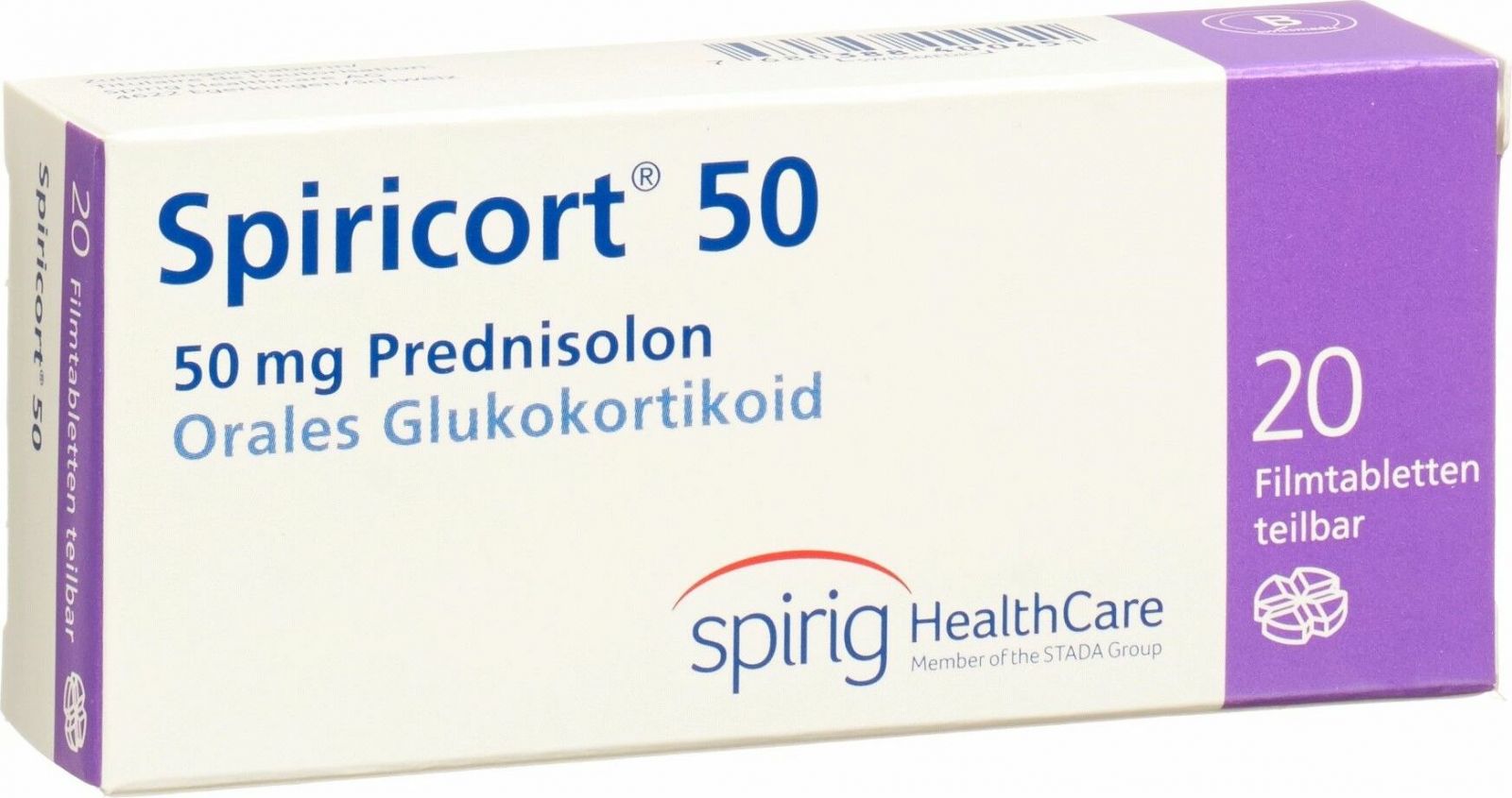 Spiricort 50 Filmtabletten 50mg 20 Stück in der Adler Apotheke