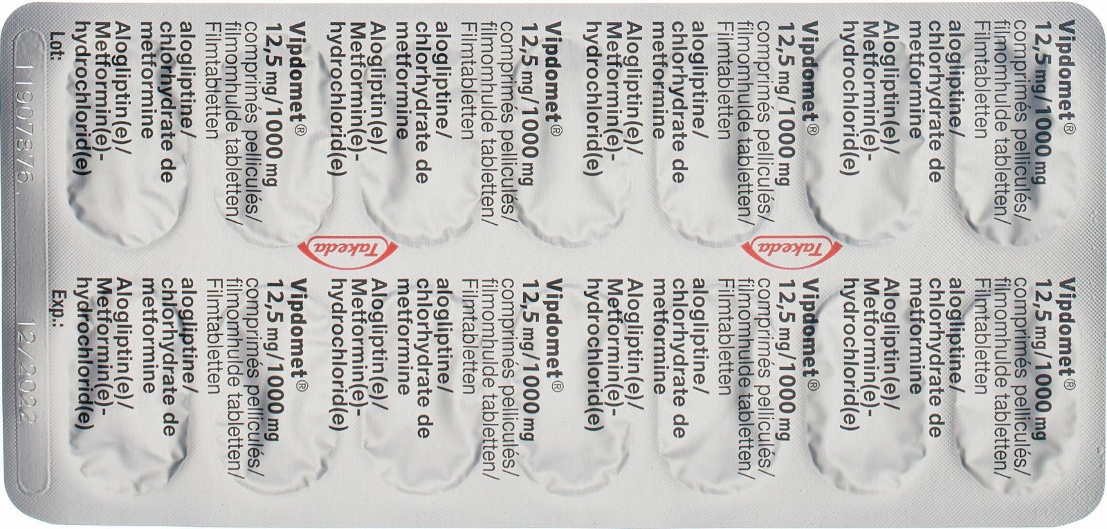 Vipdomet Filmtabletten 12.5/1000mg 112 Stück in der Adler Apotheke