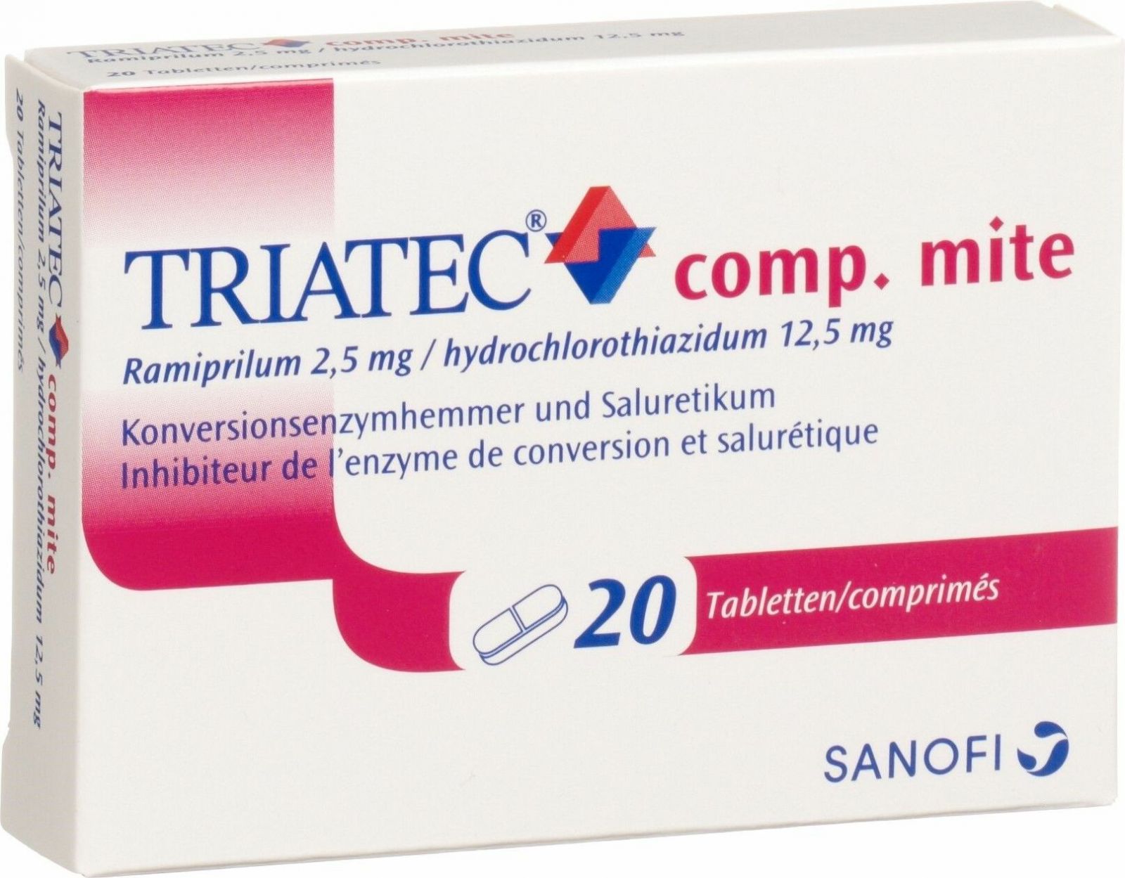 Triatec Comp Mite Tabletten 2.5/12.5 20 Stück in der Adler Apotheke