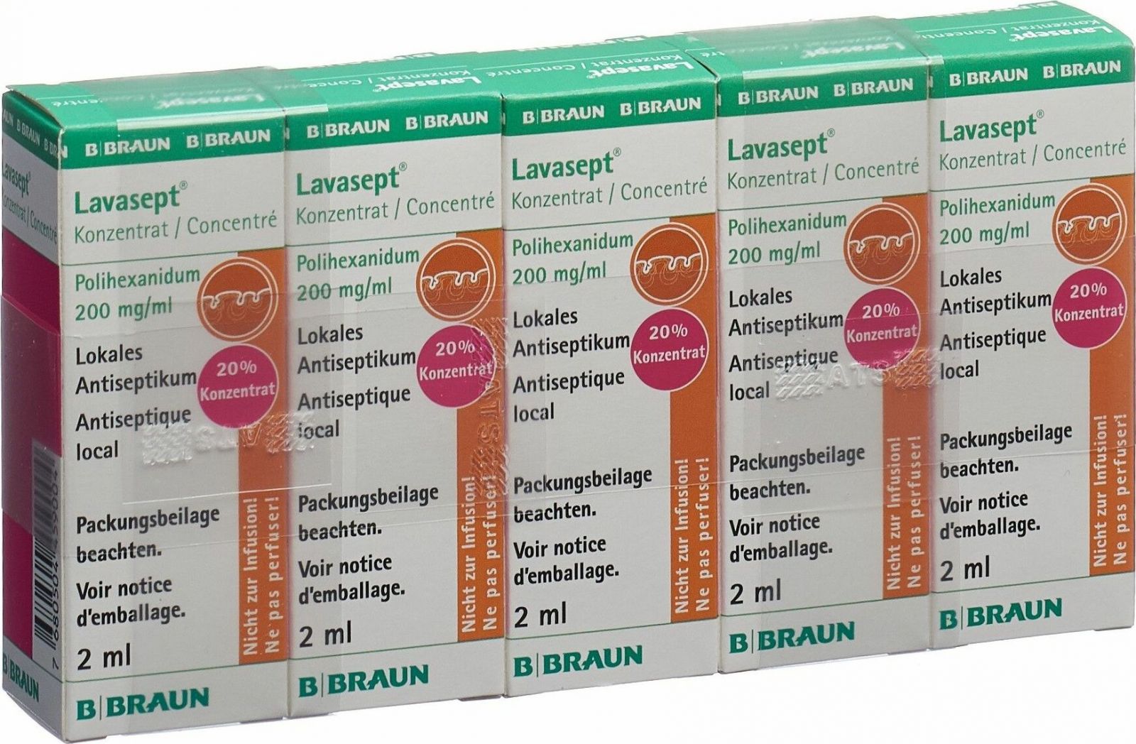 Lavasept Konzentrat 5 Ampullen 2ml in der Adler Apotheke