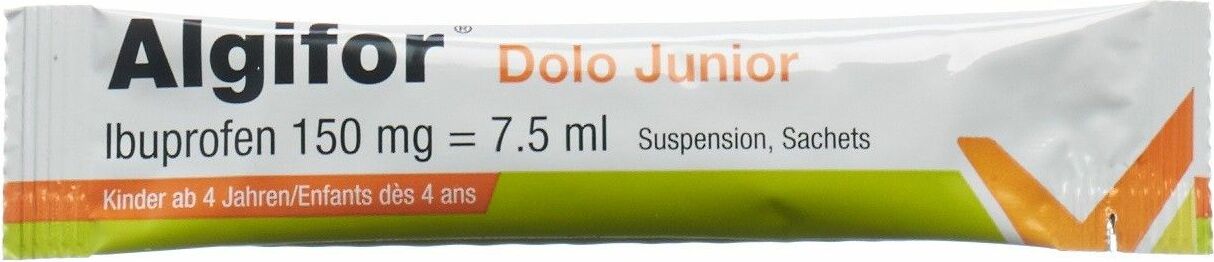 Algifor Dolo Junior 150mg/7.5ml 18 Beutel 7.5ml in der Adler Apotheke