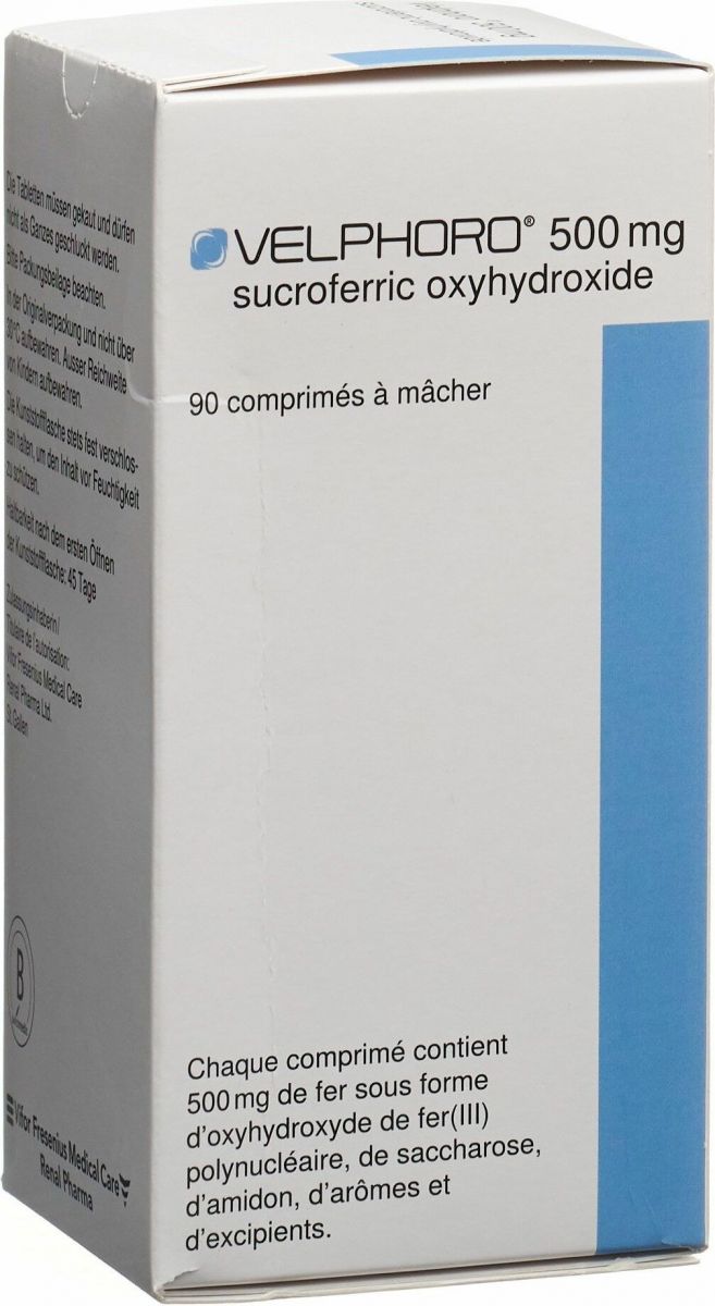 Velphoro Kautabletten 500mg Flasche 90 Stück in der Adler Apotheke