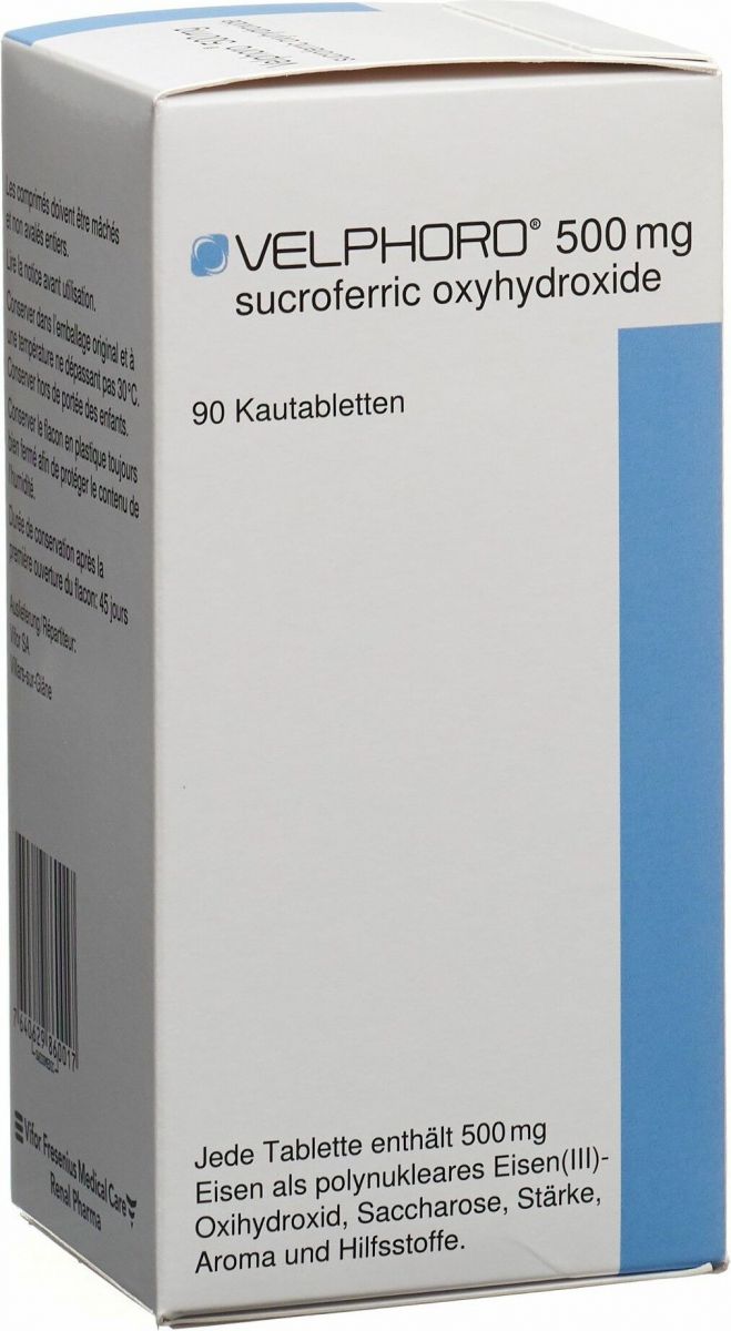 Velphoro Kautabletten 500mg Flasche 90 Stück in der Adler Apotheke