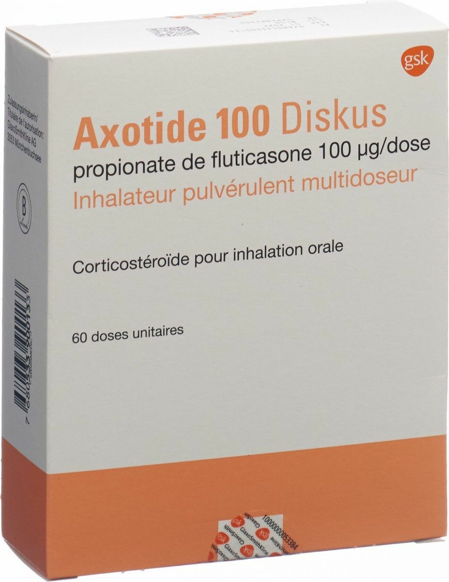 Axotide 100 Diskus Multidosen 100mcg 60 Dos in der Adler Apotheke