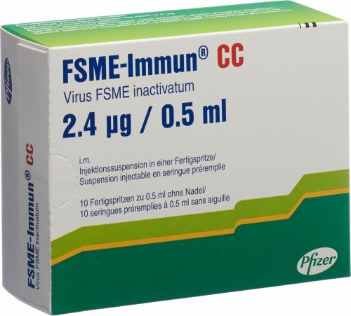 Fsme Immun Cc Injektionssuspension ohne Nadel 10 Fertigspritzen 0.5ml ...