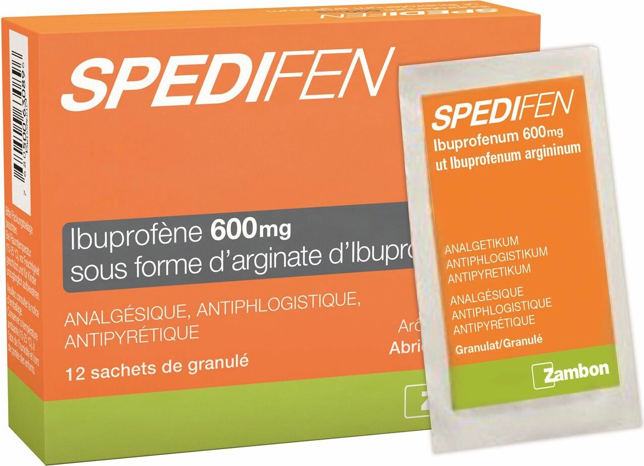 Spedifen 600mg 12 Granulate in der Adler Apotheke