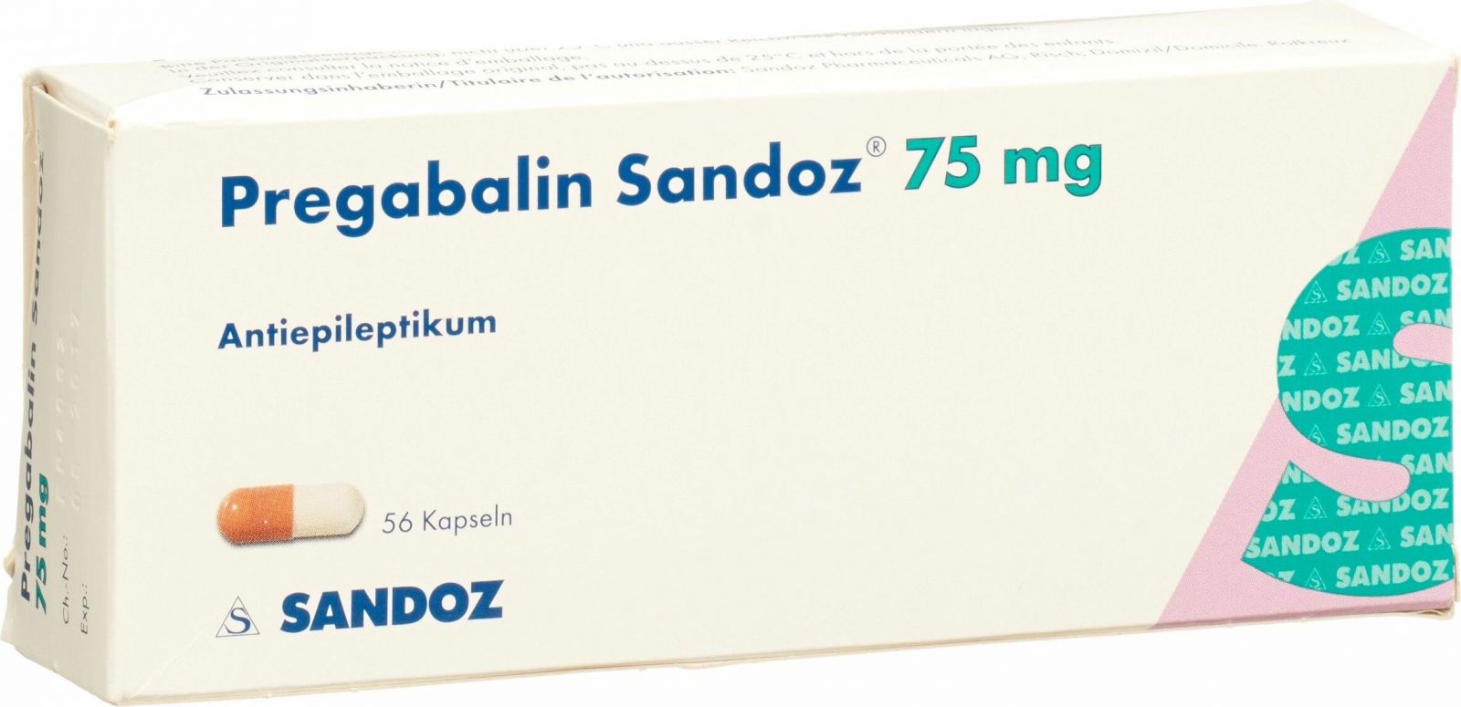 Pregabalin Sandoz Kapseln 75mg 56 Stück in der Adler Apotheke