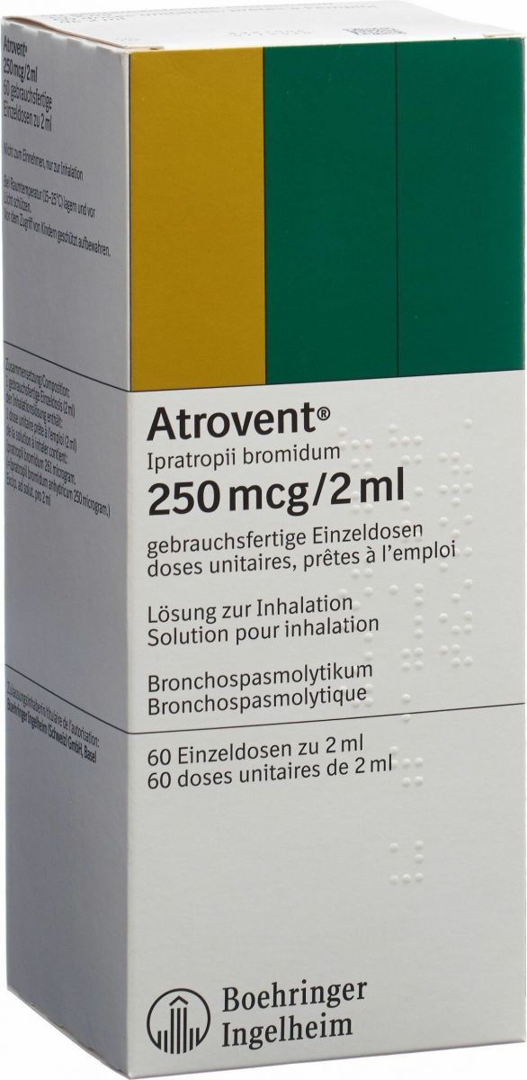 Atrovent Inhalationslösung 250mcg/2ml 60x 2ml in der Adler Apotheke