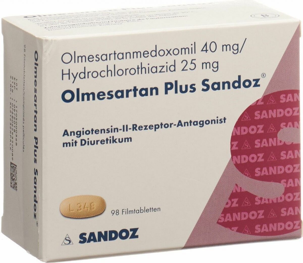 Olmesartan Plus Sandoz Filmtabletten 40/25mg 98 Stück in der Adler Apotheke