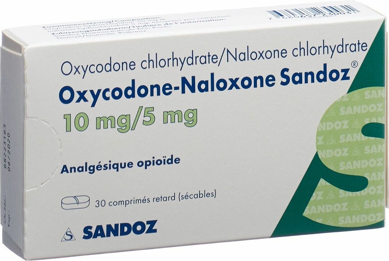 Oxycodon-naloxon Sandoz 10mg/5mg 30 Stück in der Adler Apotheke