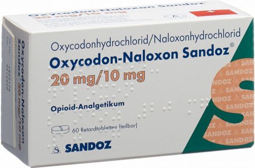 Oxycodon-naloxon Sandoz 20mg/10mg 60 Stück in der Adler Apotheke