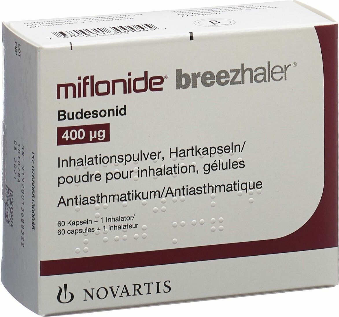Miflonide Breezhaler Inh Kapseln 400mcg 60 Stück in der Adler Apotheke