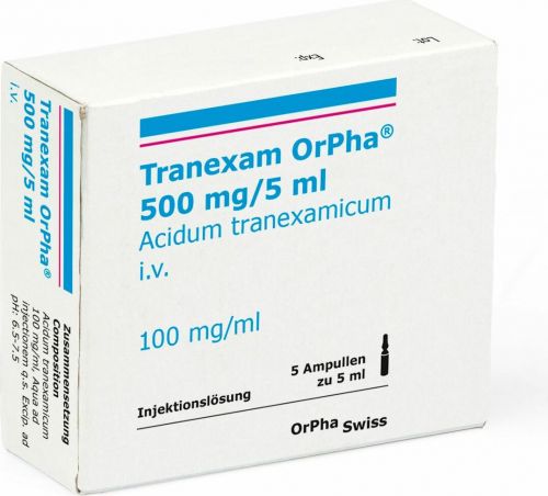 Tranexam Orpha Injektionslösung 500mg/5ml 5 Ampullen 5ml in der Adler ...