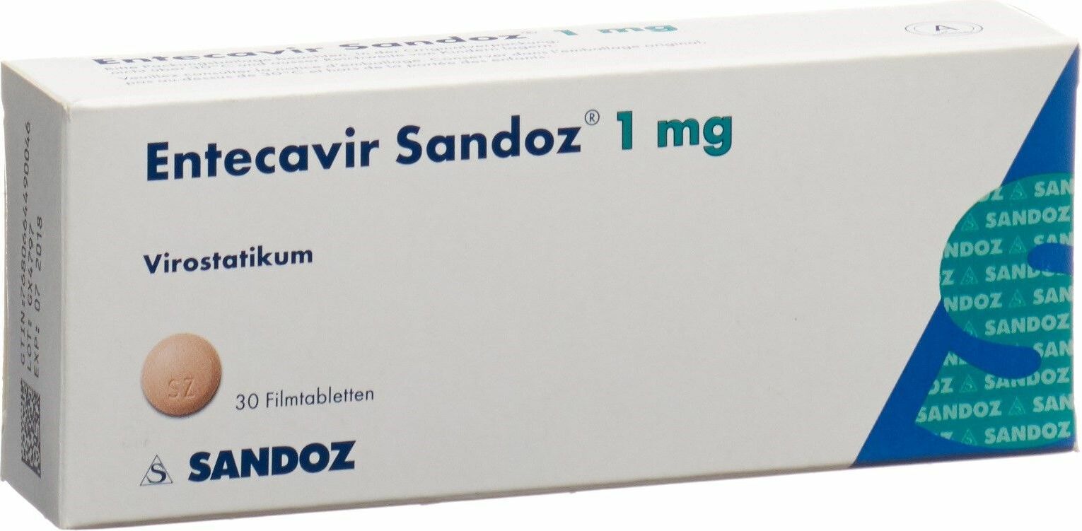 Entecavir Sandoz Filmtabletten 1mg 30 Stück in der Adler Apotheke