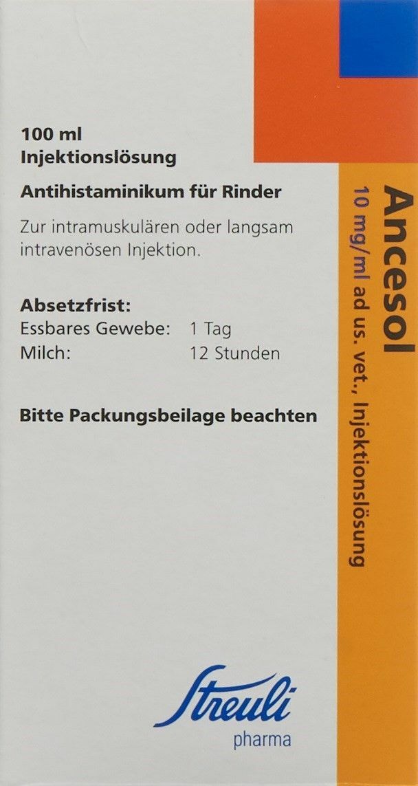 Ancesol Injektionslösung 10mg/ml Ad Us Vet. Flasche 100ml in der Adler ...