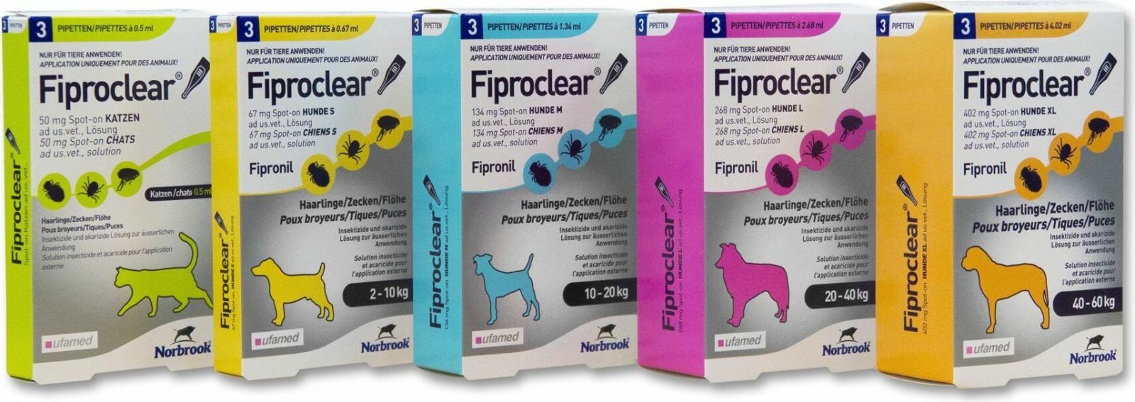 Fiproclear Spot-on Hunde L Ad Us Vet. 3x 2.68ml in der Adler Apotheke