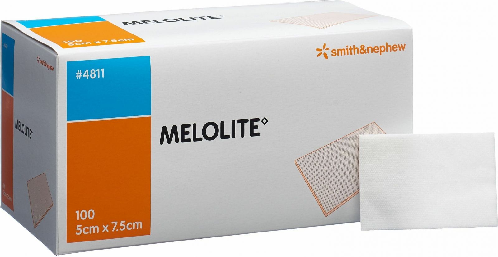 Melolite Wundkompresse 5cmx7.5cm 100 Beutel in der Adler Apotheke