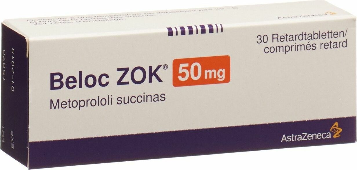 Beloc Zok 50 Retard Tabletten 50mg 30 Stück in der Adler Apotheke