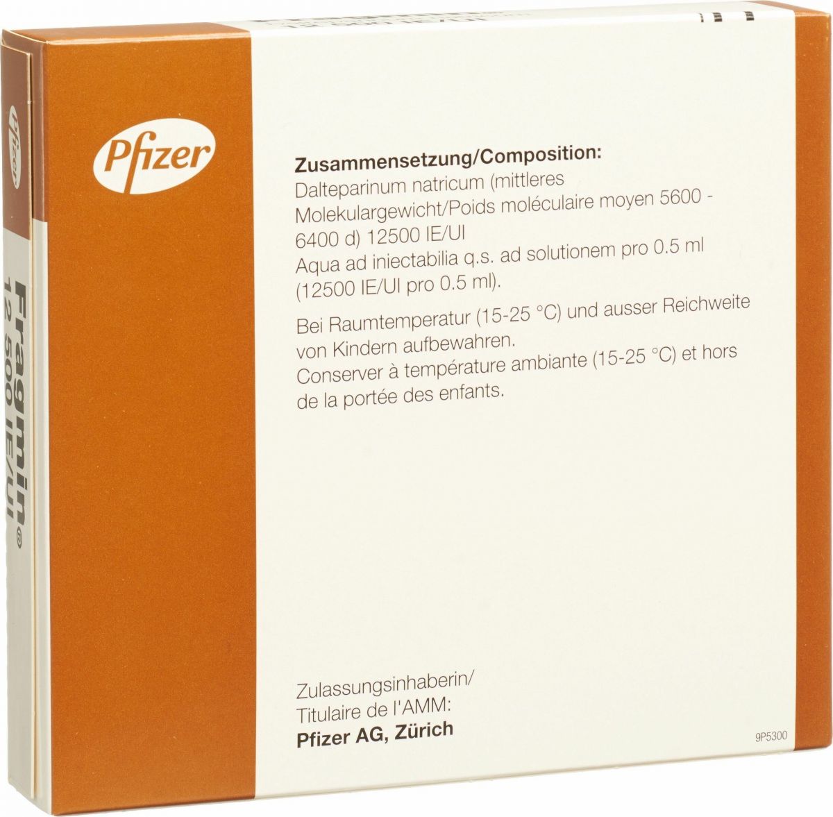 Fragmin Injektionslösung 12500 E/0.5ml 5 Fertigspritzen 0.5ml in der ...