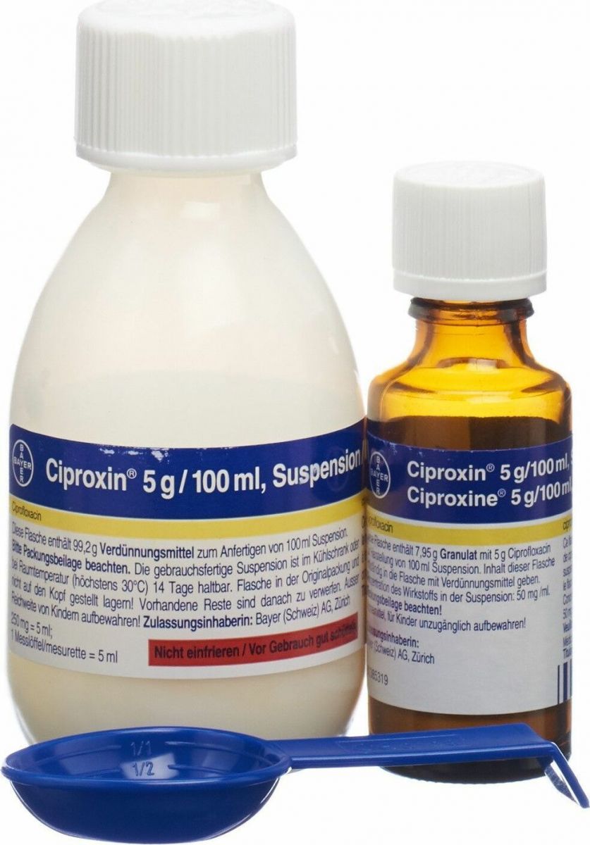 Ciproxin Suspension 5g/100ml 100ml in der Adler Apotheke