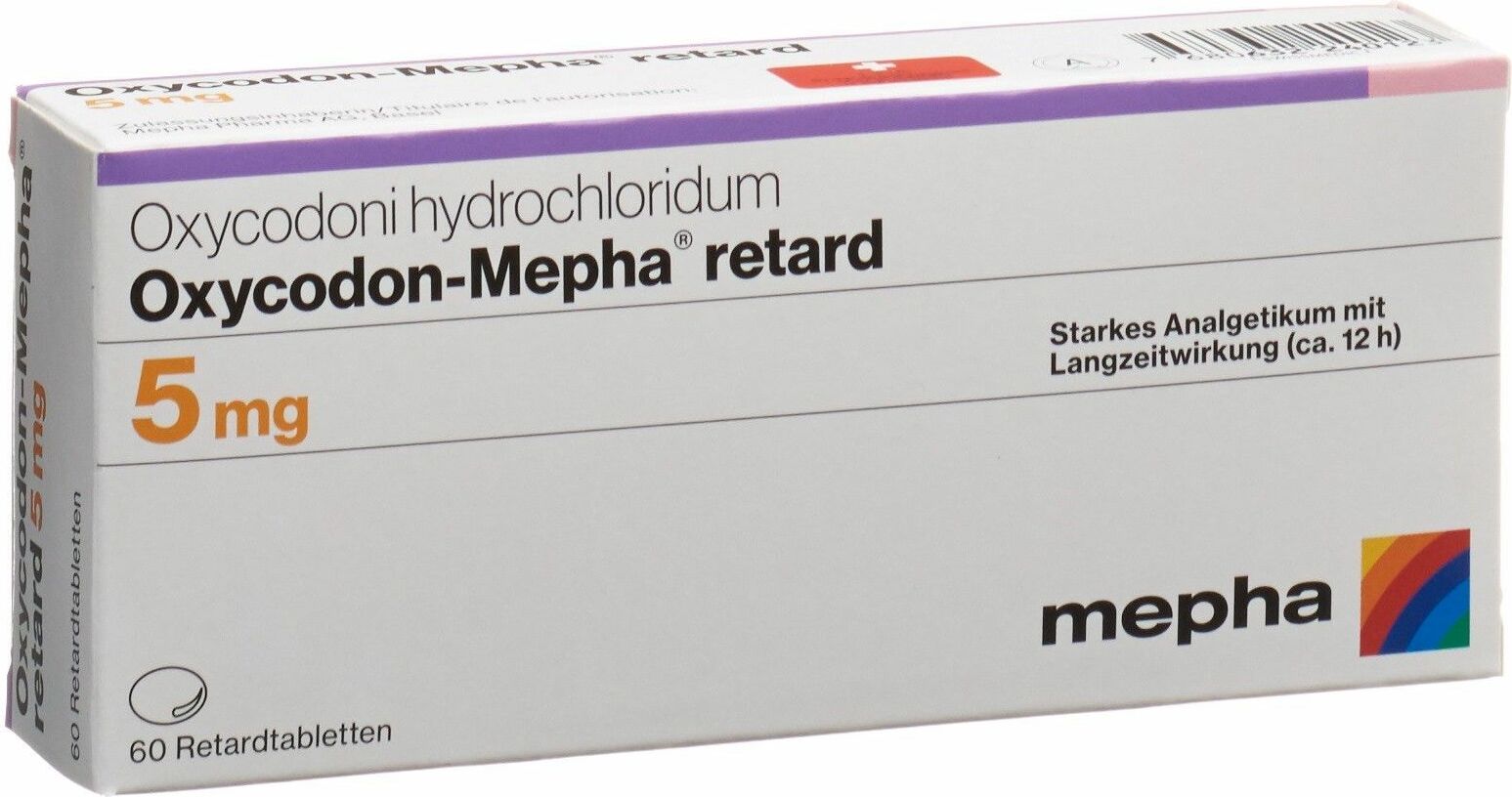 Oxycodon Mepha Retard Tabletten 5mg 60 Stück in der Adler Apotheke