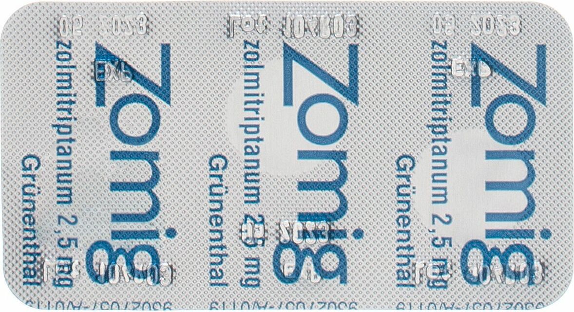 Zomig Filmtabletten 2.5mg 3 Stück in der Adler Apotheke