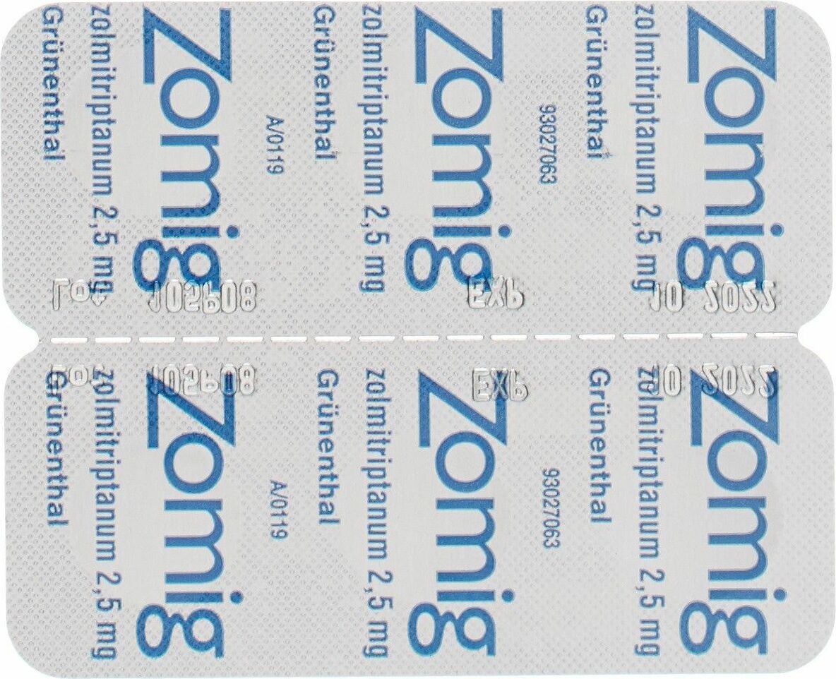 Zomig Filmtabletten 2.5mg 6 Stück in der Adler Apotheke