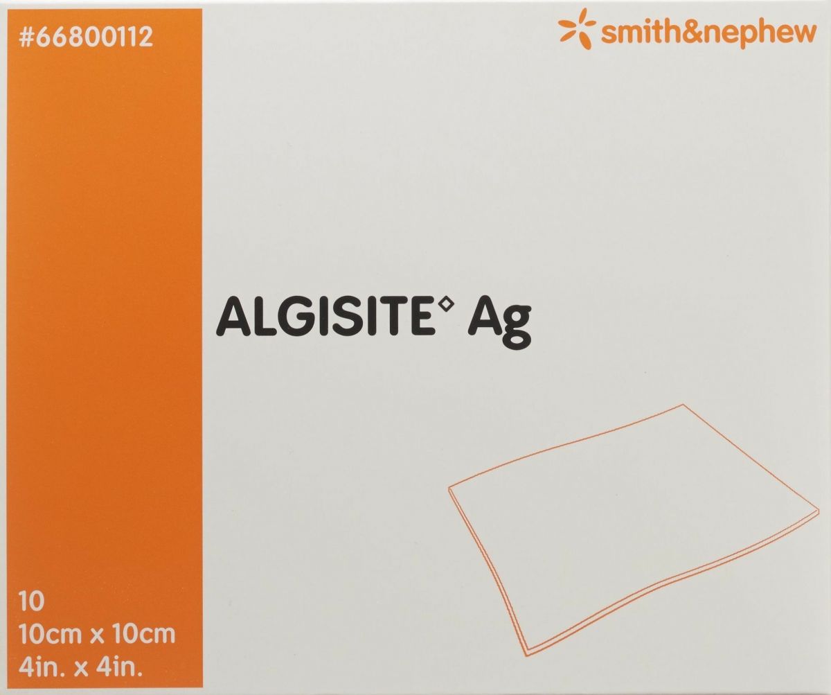Algisite Ag Alginat Kompressen 10x10cm 10 Stück in der Adler Apotheke