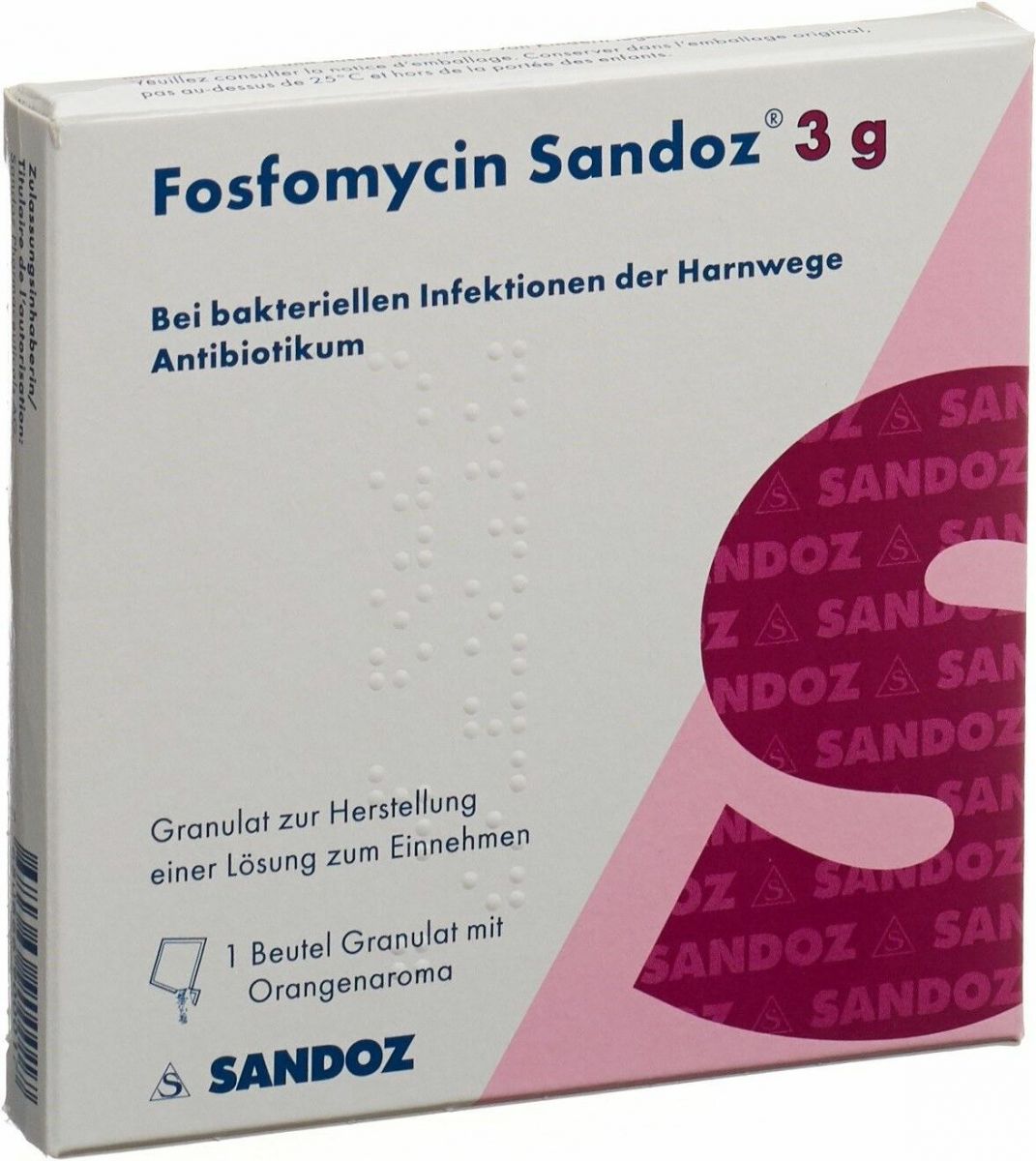 Fosfomycin Sandoz Granulat 3g Beutel in der Adler Apotheke