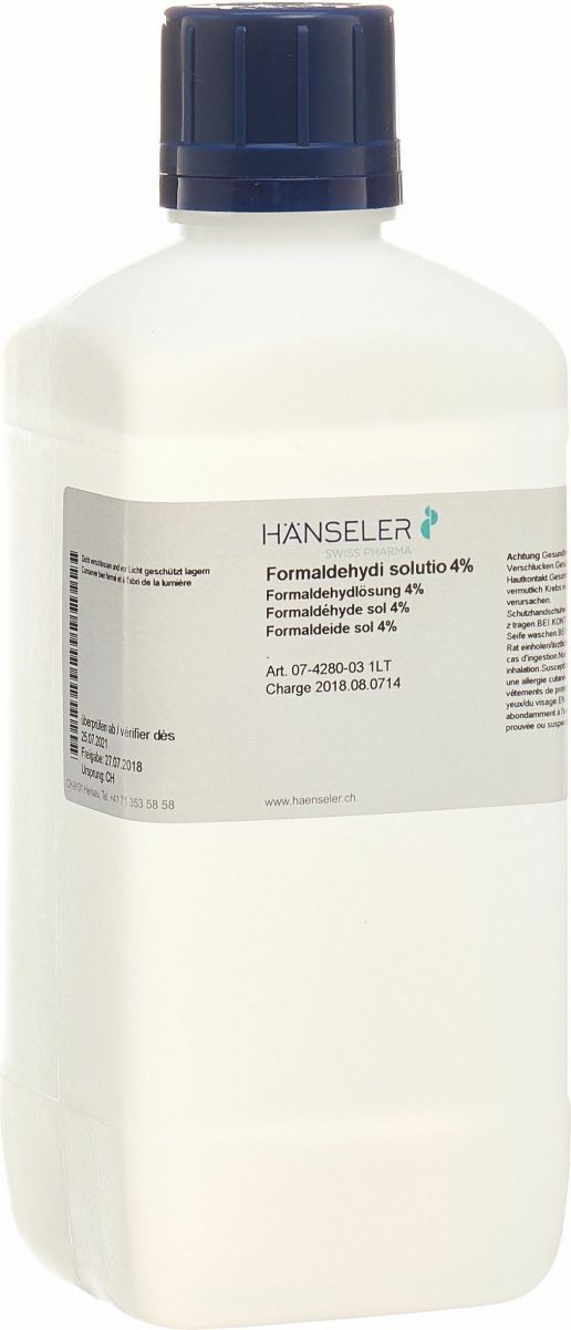 Haens Formaldehydi Solutio 4% 1L in der Adler Apotheke Haens Formaldehydi Solutio 4% 1L in der Adler Apotheke