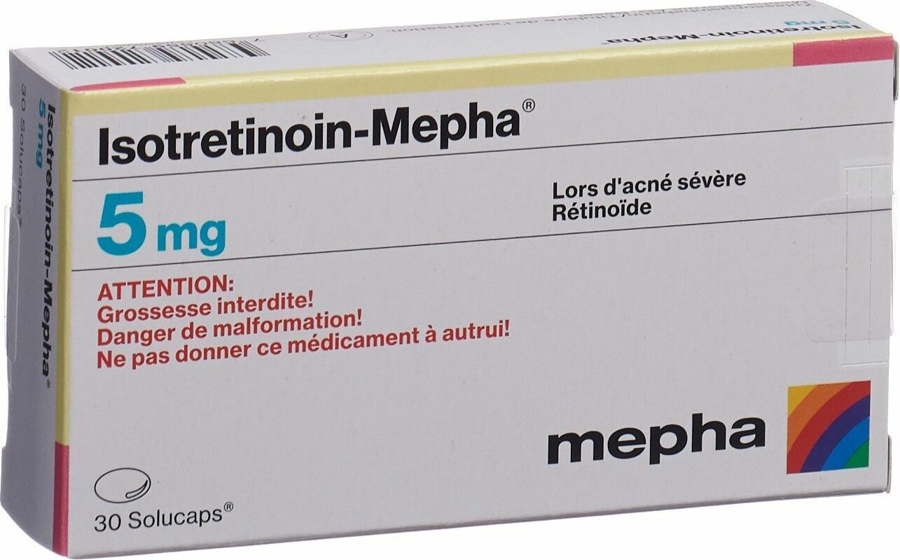 Isotretinoin Mepha Solucaps 5mg 30 Stück in der Adler Apotheke