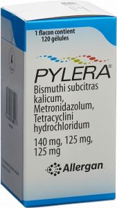 Pylera Kapseln 140 Mg/125 Mg/125 Mg Dose 120 Stück in der Adler Apotheke