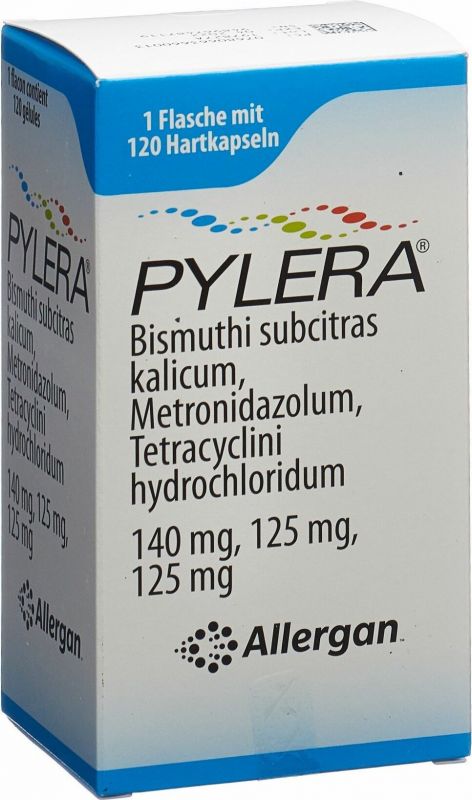 Pylera Kapseln 140 Mg/125 Mg/125 Mg Dose 120 Stück in der Adler Apotheke