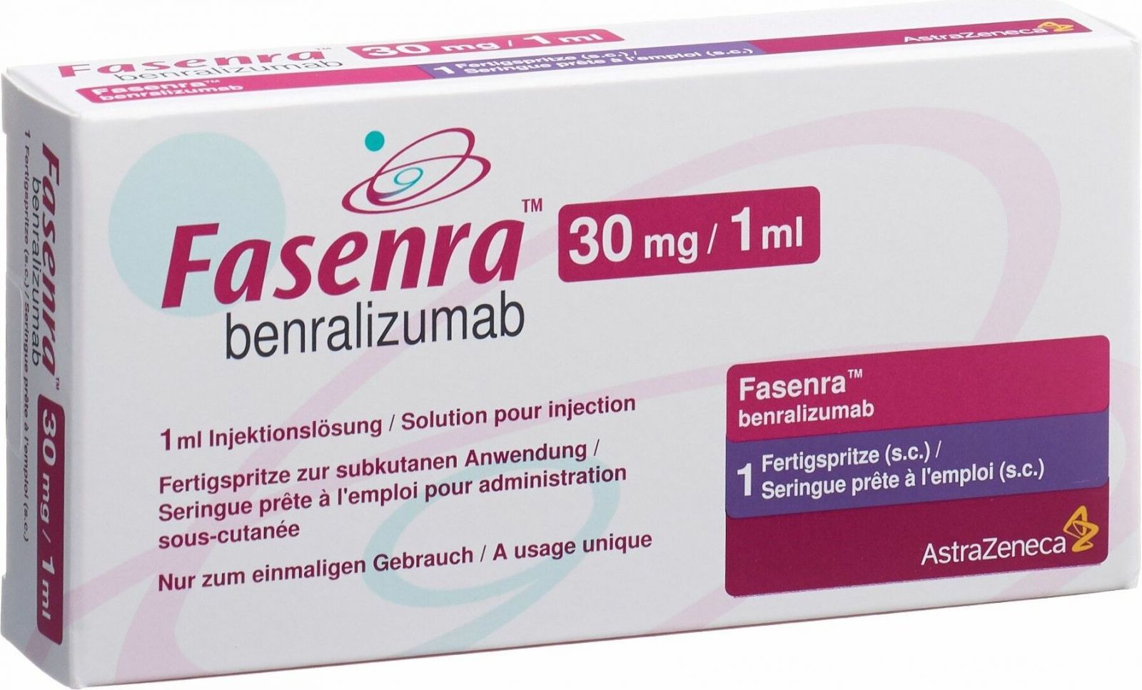 Fasenra Injektionslösung 30mg Fertigspritze 1ml in der Adler Apotheke