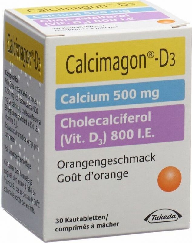 Calcimagon D3 500/800 Orange (o Aspar) Dose 30 Stück in der Adler Apotheke
