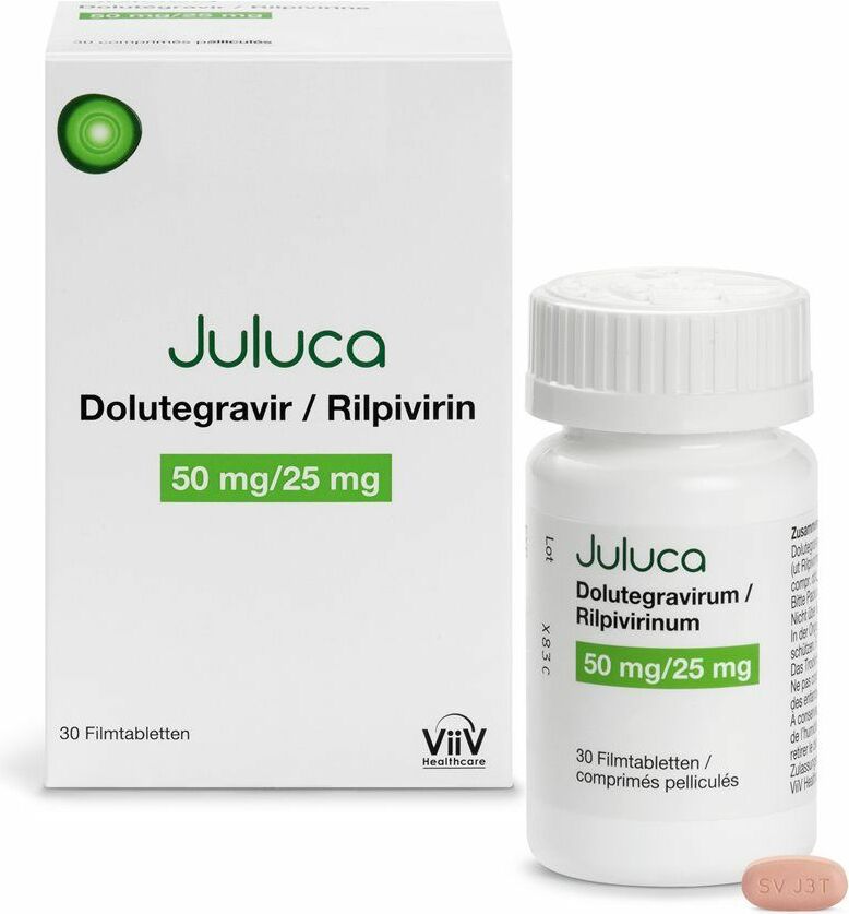 Juluca Filmtabletten 50/25mg Dose 30 Stück in der Adler Apotheke