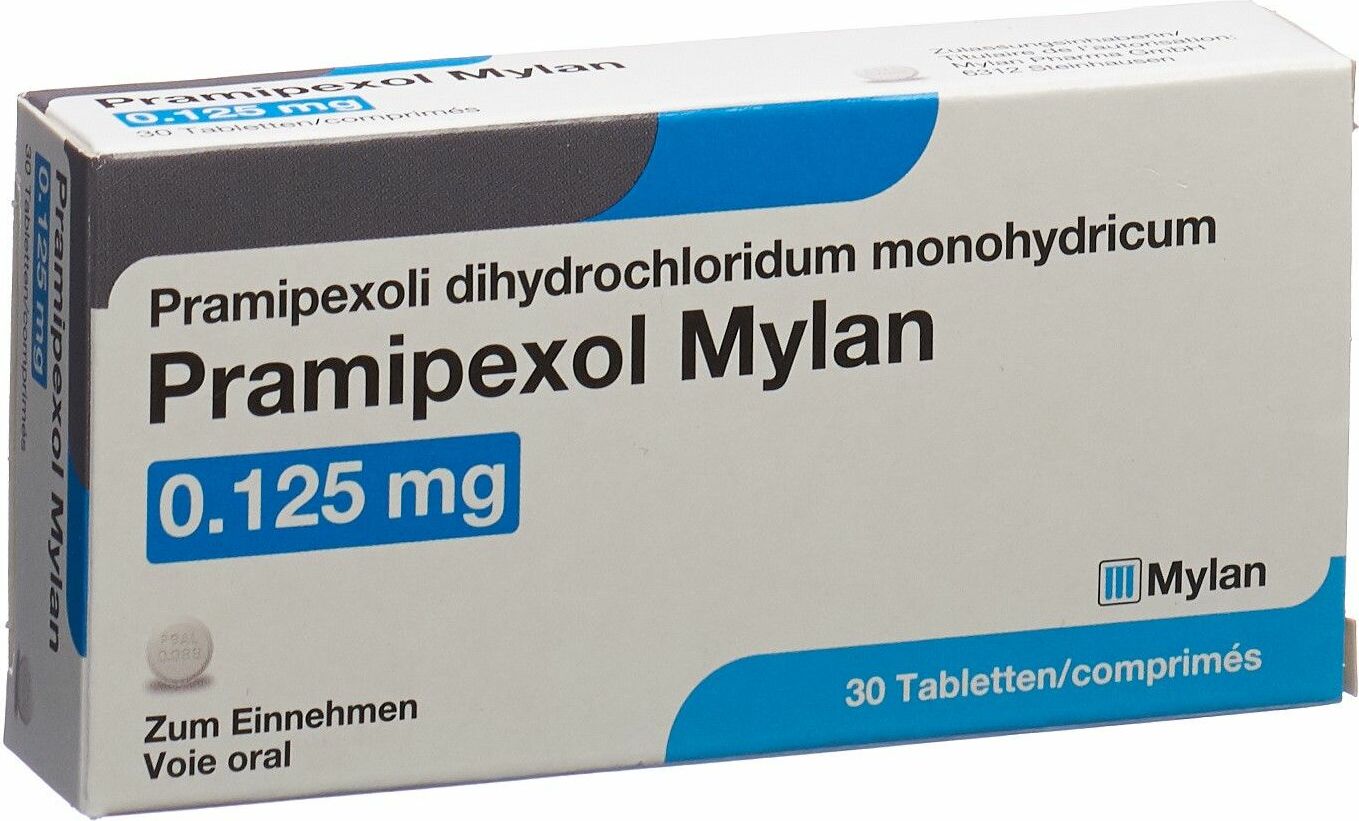 Pramipexol Mylan Tabletten 0.125mg 30 Stück in der Adler Apotheke