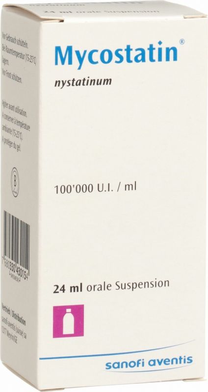 Mycostatin Suspension 100000 E/ml 24ml in der Adler Apotheke
