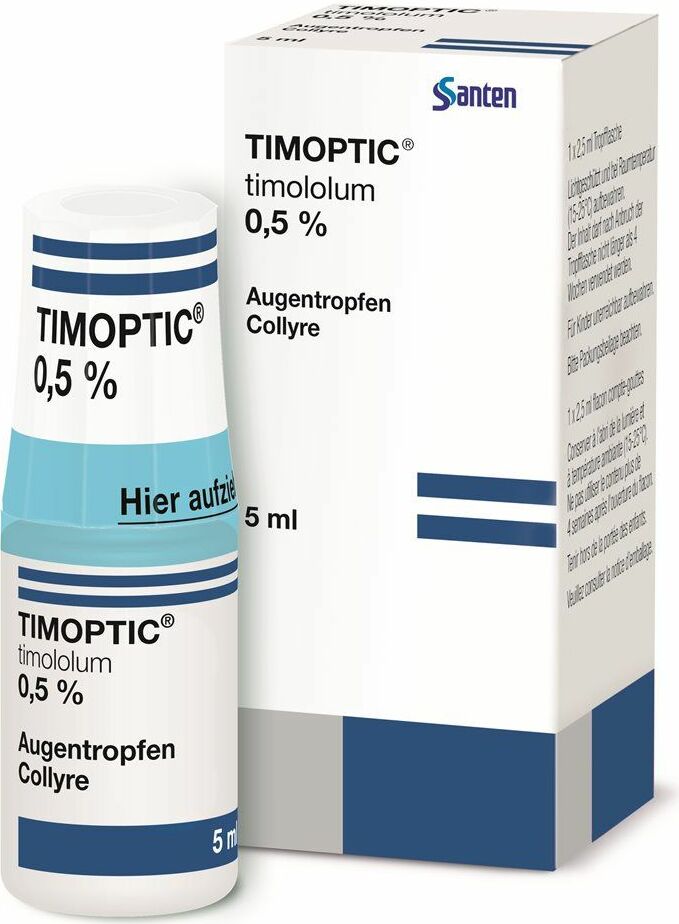 Timoptic Augentropfen 0.5% (neu) Flasche 5ml in der Adler Apotheke