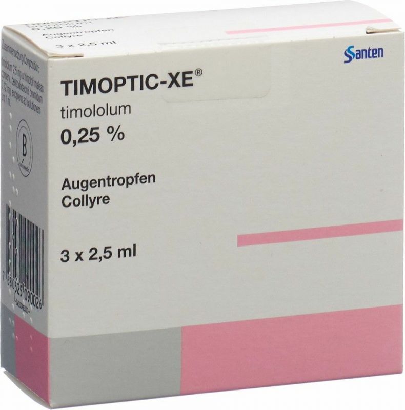 Timoptic-xe Augentropfen 0.25% (neu) 3 Flasche 2.5ml in der Adler Apotheke