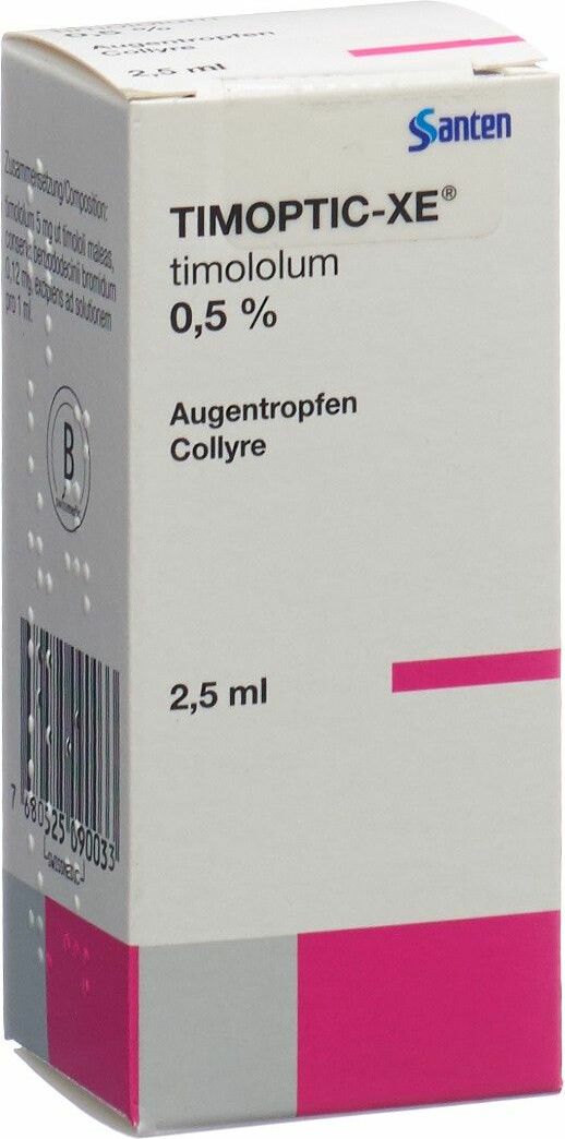 Timoptic-xe Augentropfen 0.5% (neu) Flasche 2.5ml in der Adler Apotheke