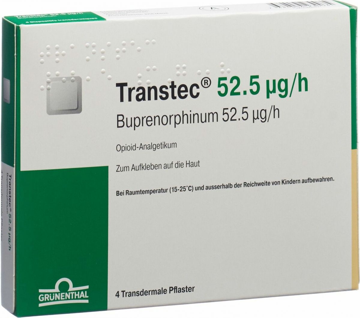 Transtec Matrixpfl 52.5 Mcg/h Beutel 4 Stück in der Adler Apotheke