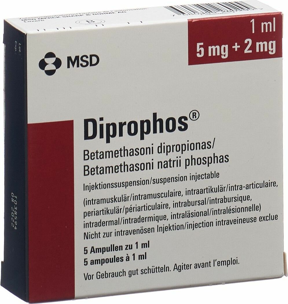 Diprophos Injektionslösung 5 Ampullen 1ml in der Adler Apotheke