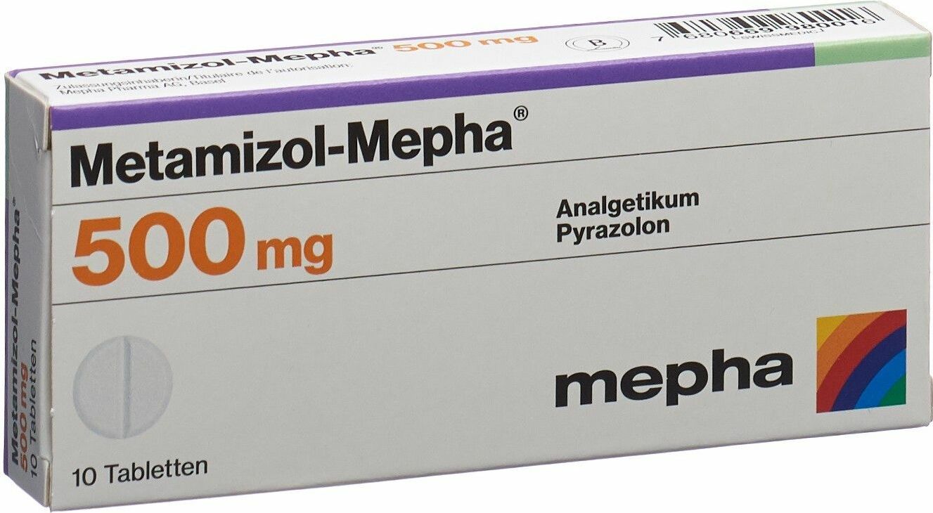 Metamizol Mepha Tabletten 500mg 10 Stück in der Adler Apotheke